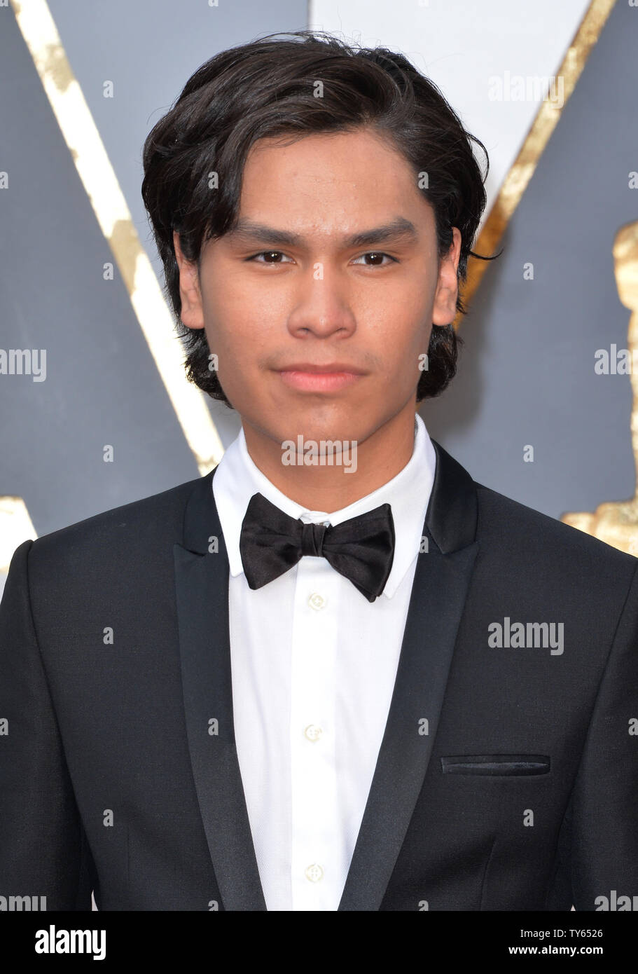 Forrest Goodluck arrives on the red carpet for the 88th Academy Awards ...