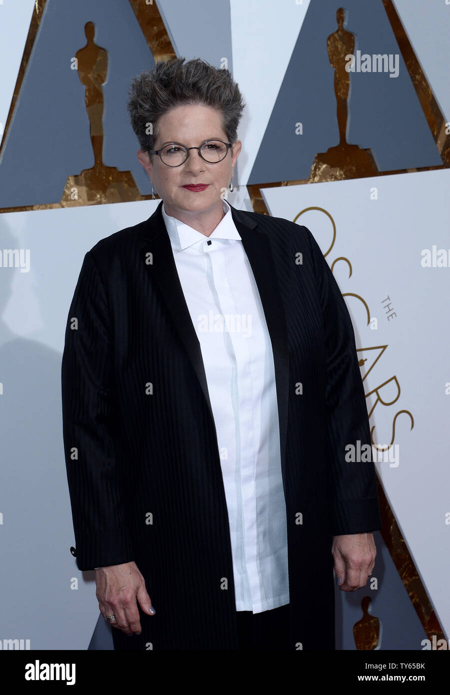 Screenwriter Phyllis Nagy arrives on the red carpet for the 88th ...