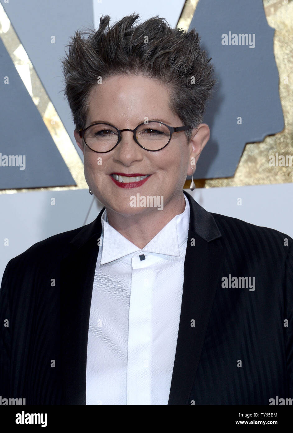 Screenwriter Phyllis Nagy arrives on the red carpet for the 88th ...