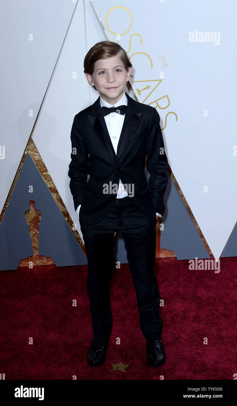 Actor Jacob Tremblay arrives on the red carpet for the 88th Academy ...