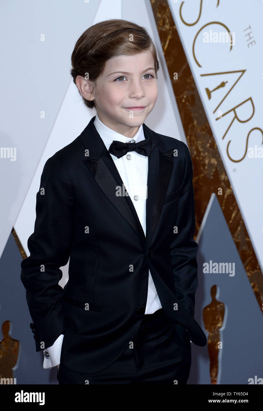 Actor Jacob Tremblay arrives on the red carpet for the 88th Academy ...