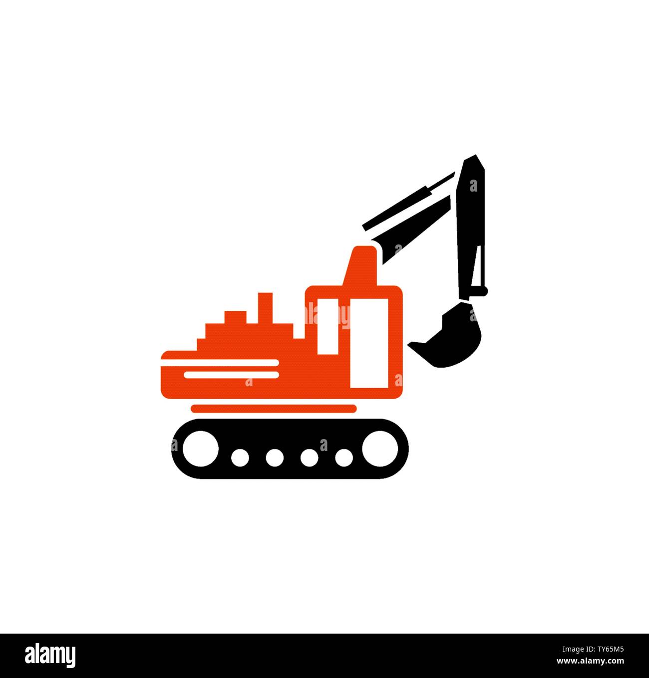 Heavy vehicle related icon on background for graphic and web design ...
