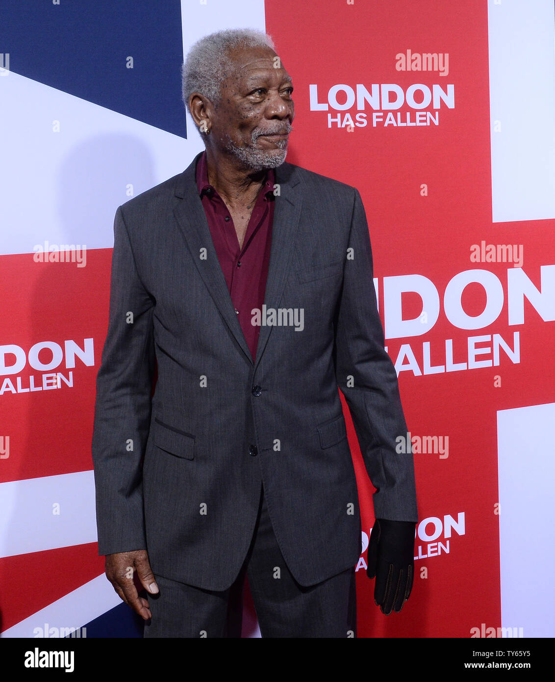 Cast member Morgan Freeman attends the premiere of the motion picture ...