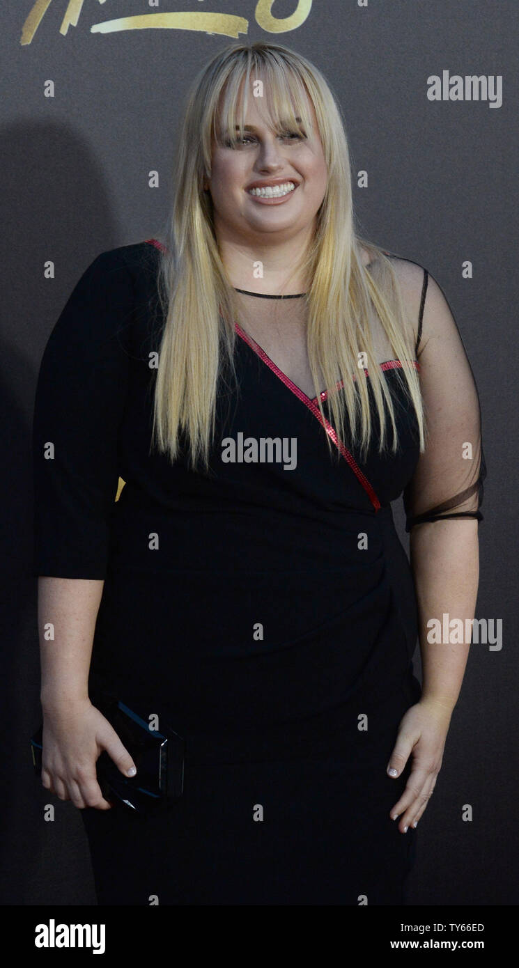 Actress Rebel Wilson attends the MTV Movie Awards at Warner Bros ...