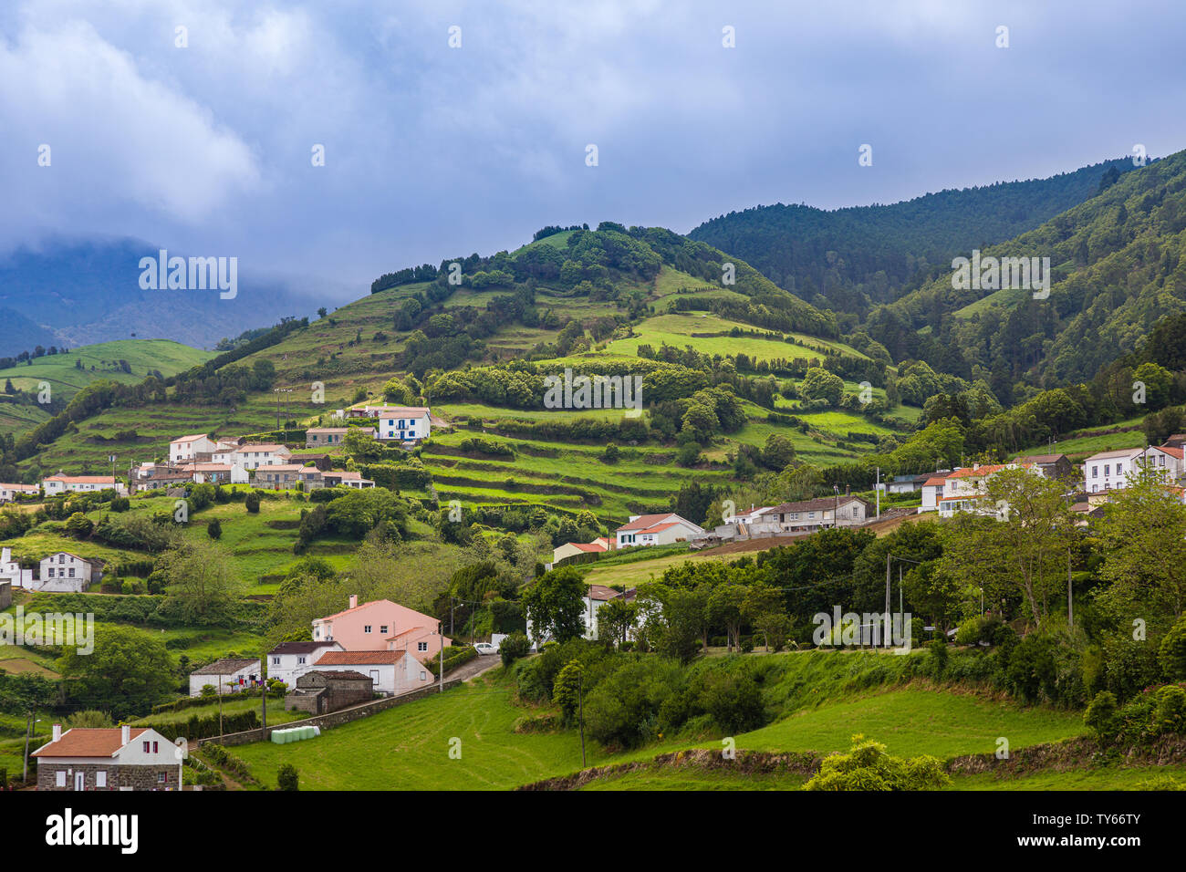 Views of Nordeste on Sao Miguel Island, Azores archipelago, Portugal ...