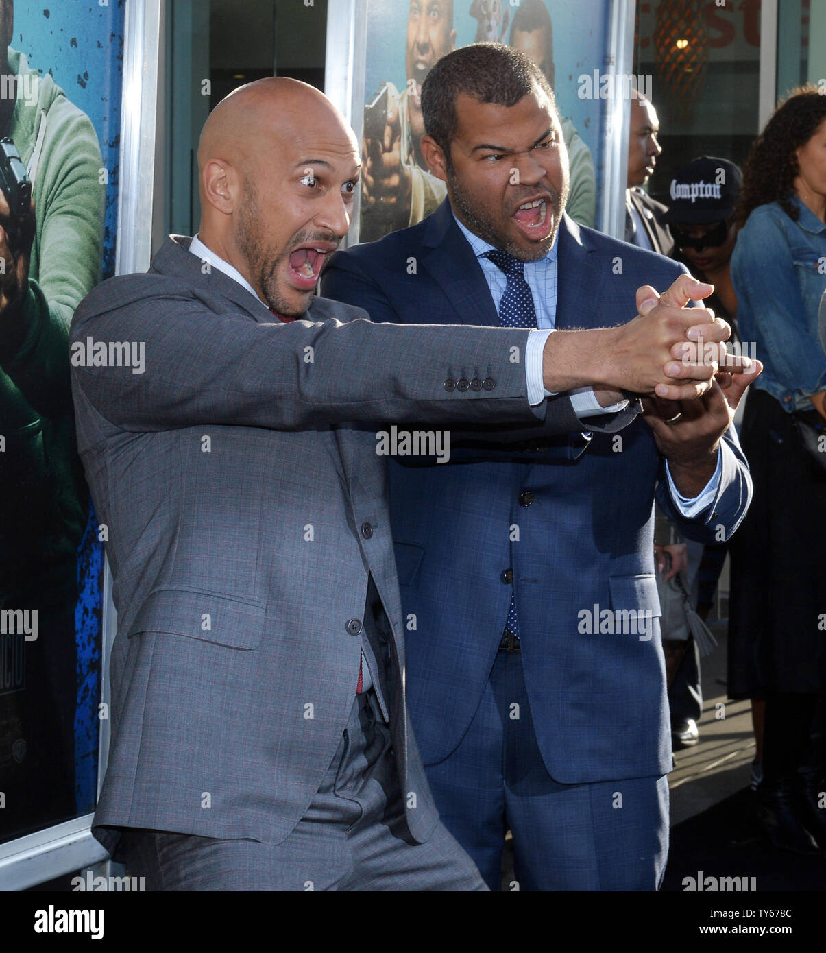 Cast members Keegan-Michael Key (L) and Jordan Peele attend the ...