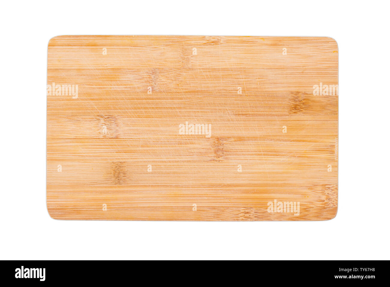 Small used breakfast board isolated on white background Stock Photo - Alamy