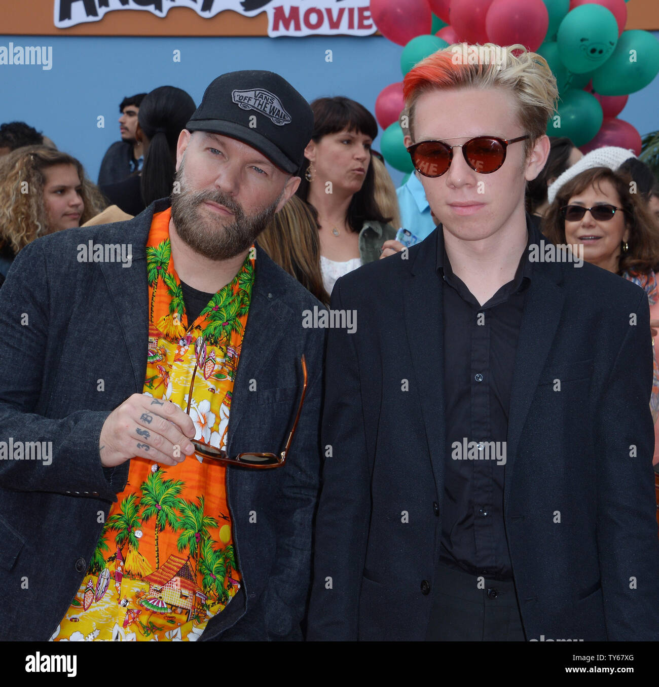 Soundtrack artist Fred Durst and his son Dallas attend the premiere of ...