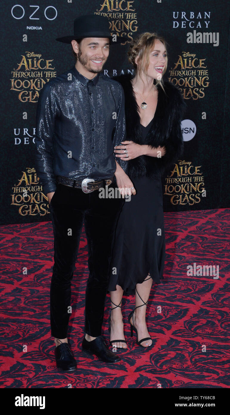 Singer Zella Day (L) and guest attend the premiere of the motion ...