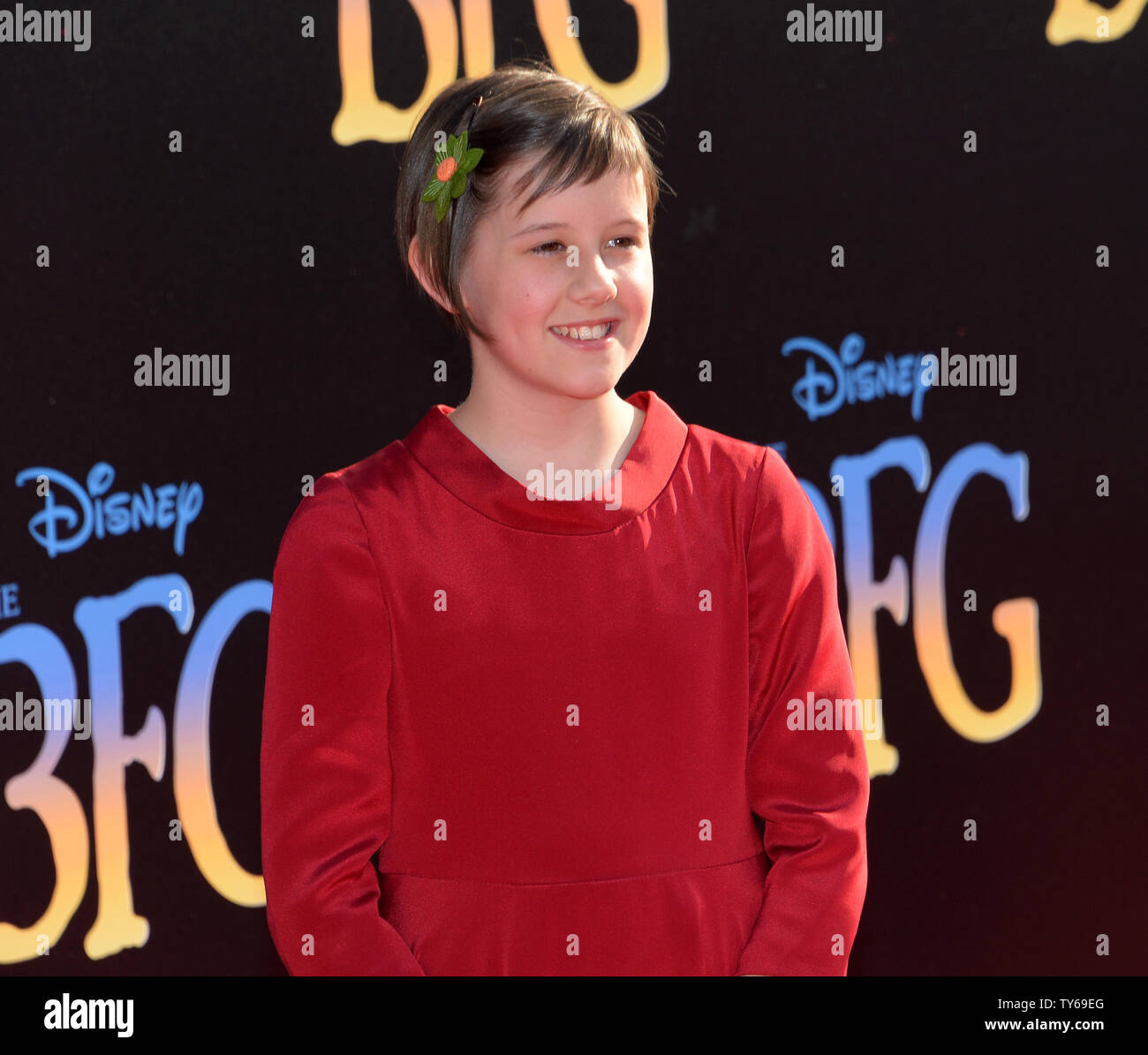 Cast member Ruby Barnhill attends the premiere of the motion picture ...