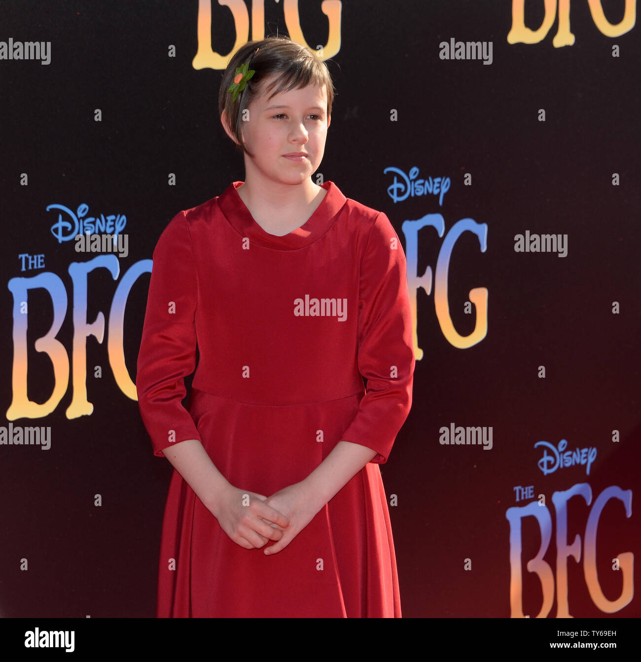 Cast member Ruby Barnhill attends the premiere of the motion picture ...