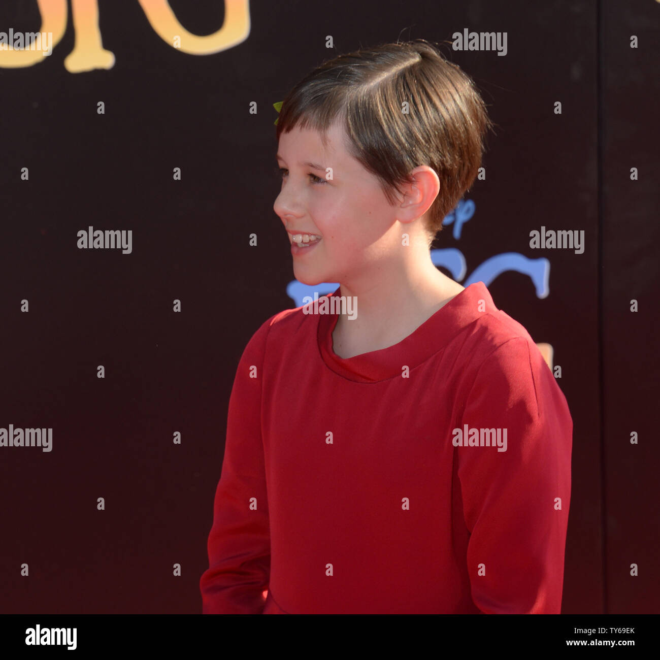 Cast member Ruby Barnhill attends the premiere of the motion picture ...