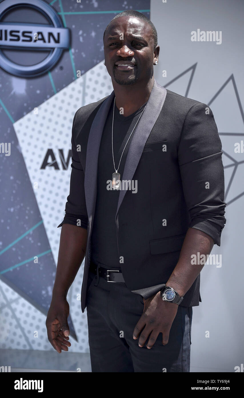 Singer Akon attends the 16th annual BET Awards at Microsoft Theater in ...