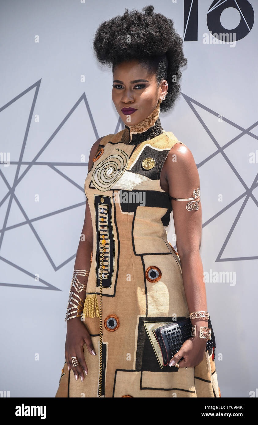 Singer Miss Vee attends the 16th annual BET Awards at Microsoft Theater ...