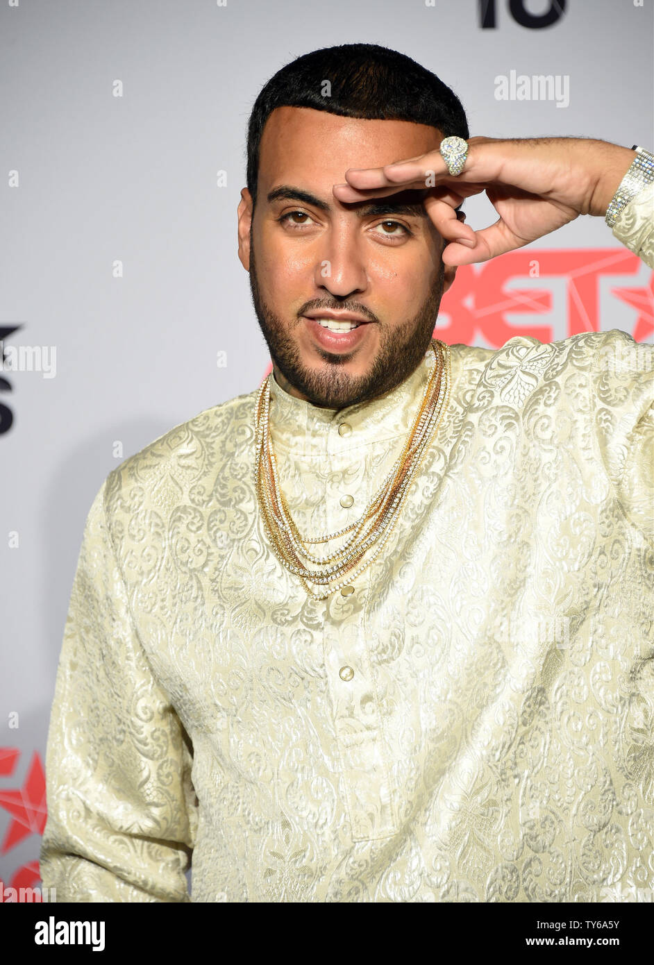 Rapper French Montana appears backstage during the 16th annual BET ...