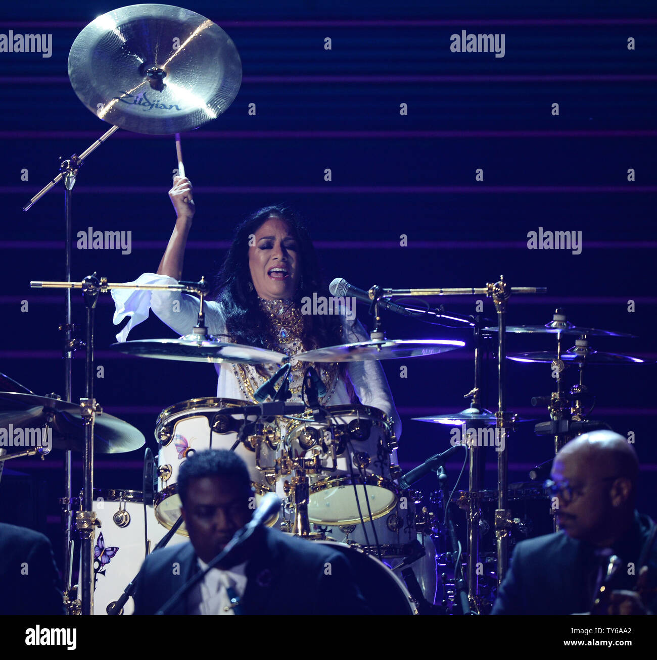 Sheila E performs a tribute to Prince onstage during the 16th annual ...