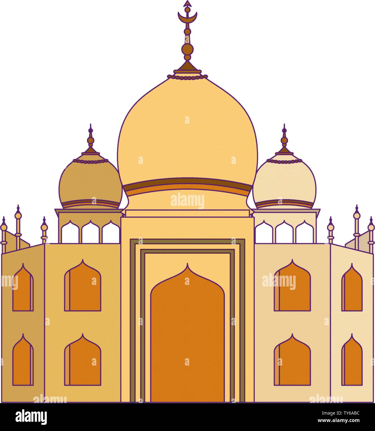 indian building monuments icon cartoon Stock Vector Image & Art - Alamy
