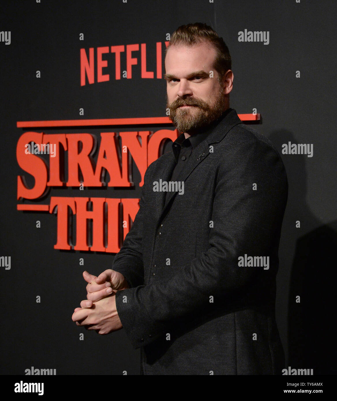 David harbour stranger things cast hi-res stock photography and images ...