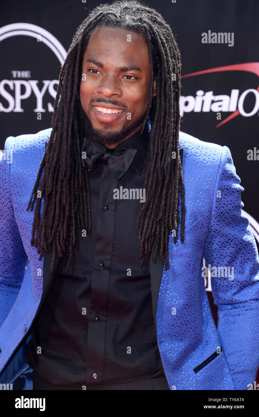 NFL player Richard Sherman attends the ESPY Awards at Microsoft Theater ...
