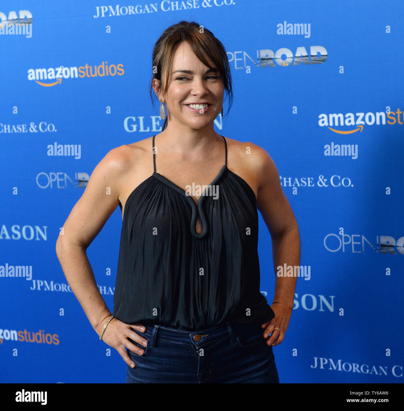 Actress Kimi Culp attends the motion picture documentary "Gleason" at ...