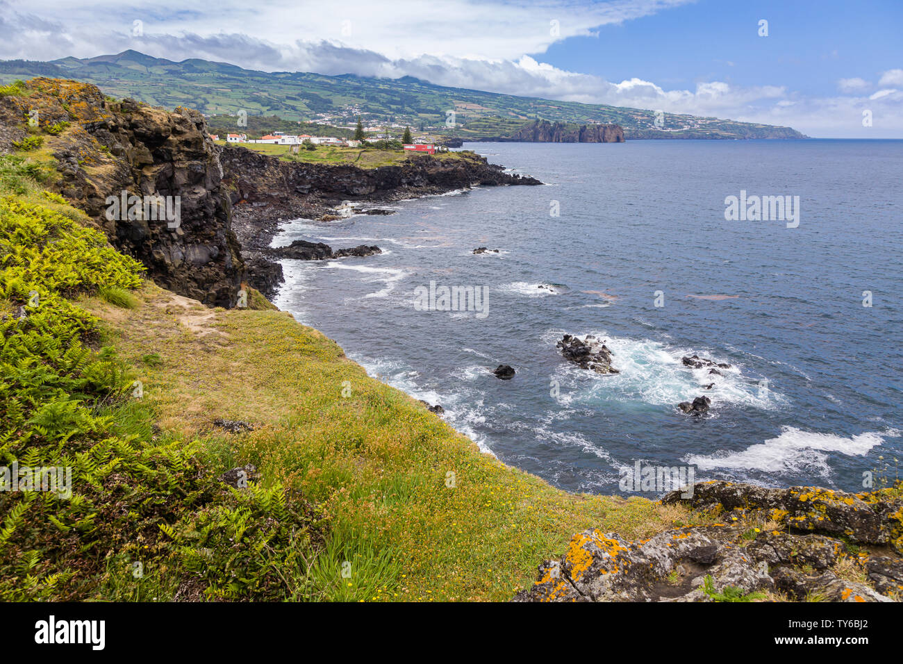 Coast at Capelas on Sao Miguel Island, Azores, Portugal Stock Photo - Alamy