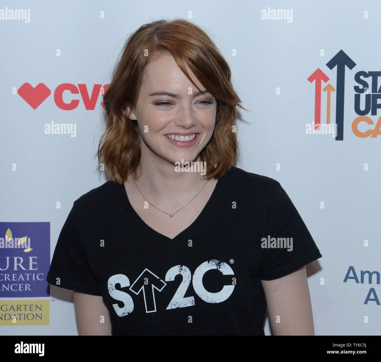 Actress Emma Stone attends the 5th biennial Stand Up To Cancer ...