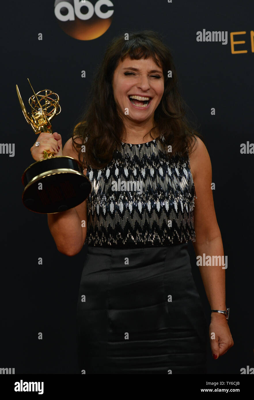 Director Susanne Bier appears backstage with her award she won for ...