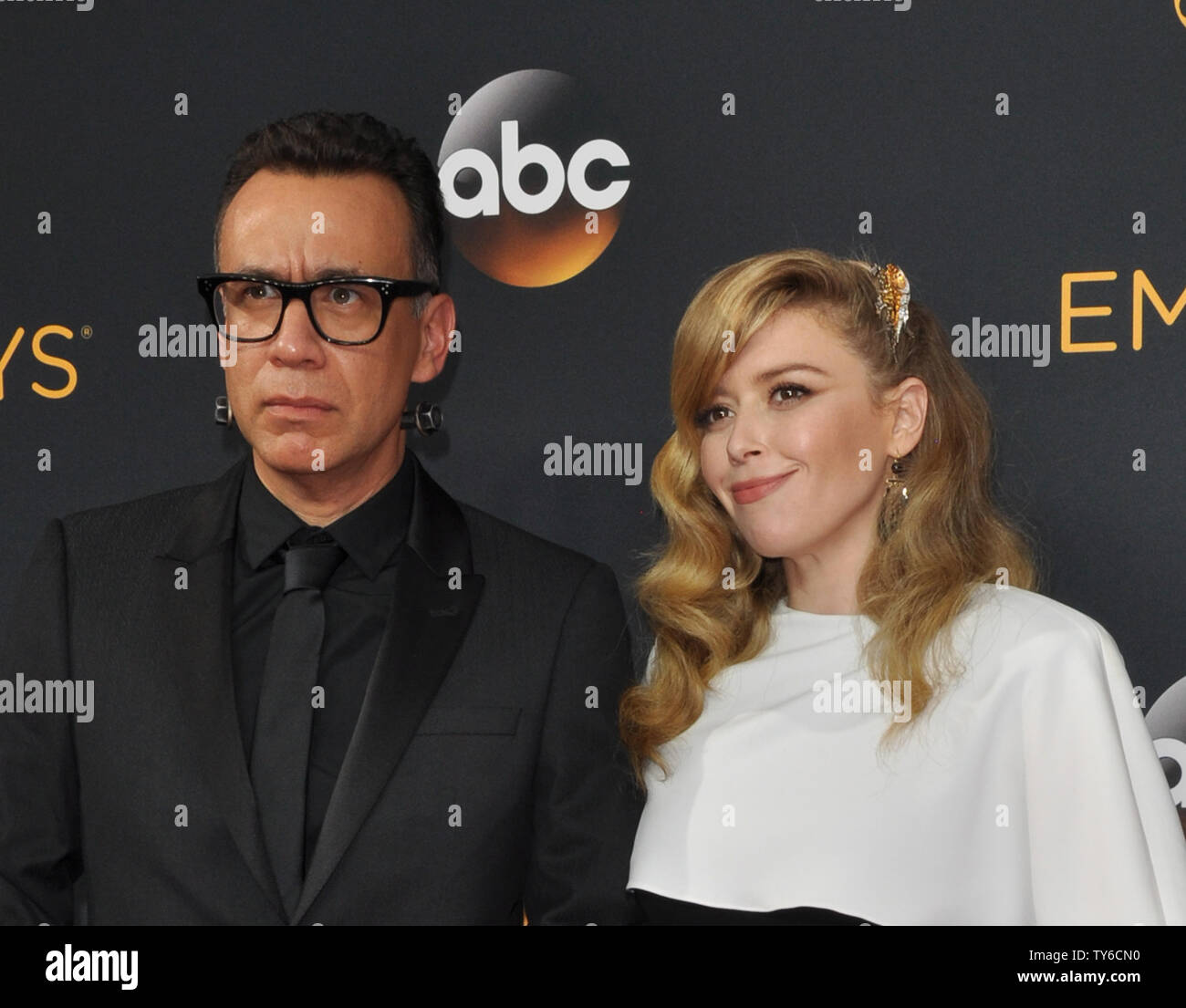Actor Fred Armisen (L) and actress Natasha Lyonne arrive for the 68th ...