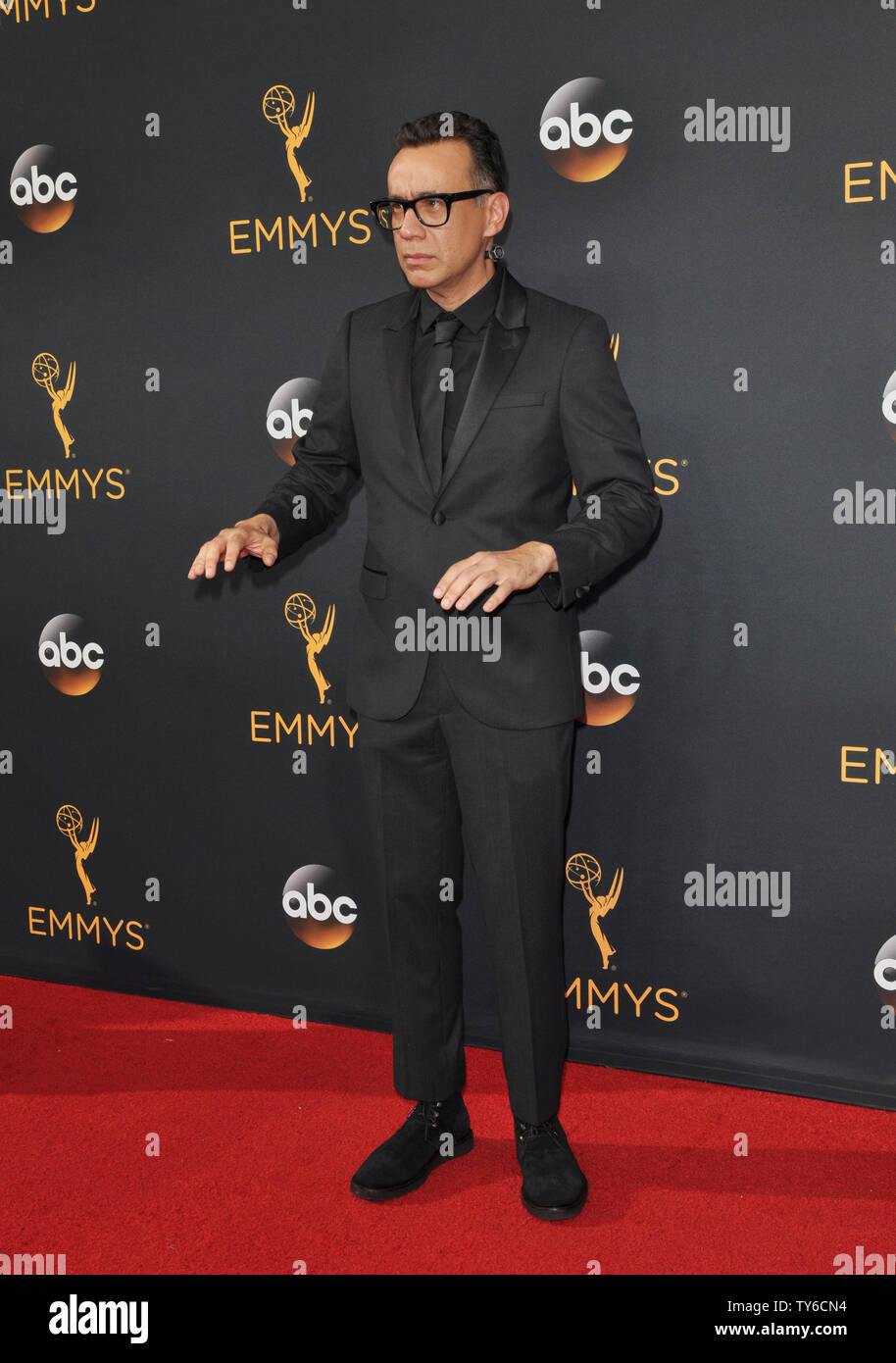 Actor Fred Armisen arrives for the 68th annual Primetime Emmy Awards at ...