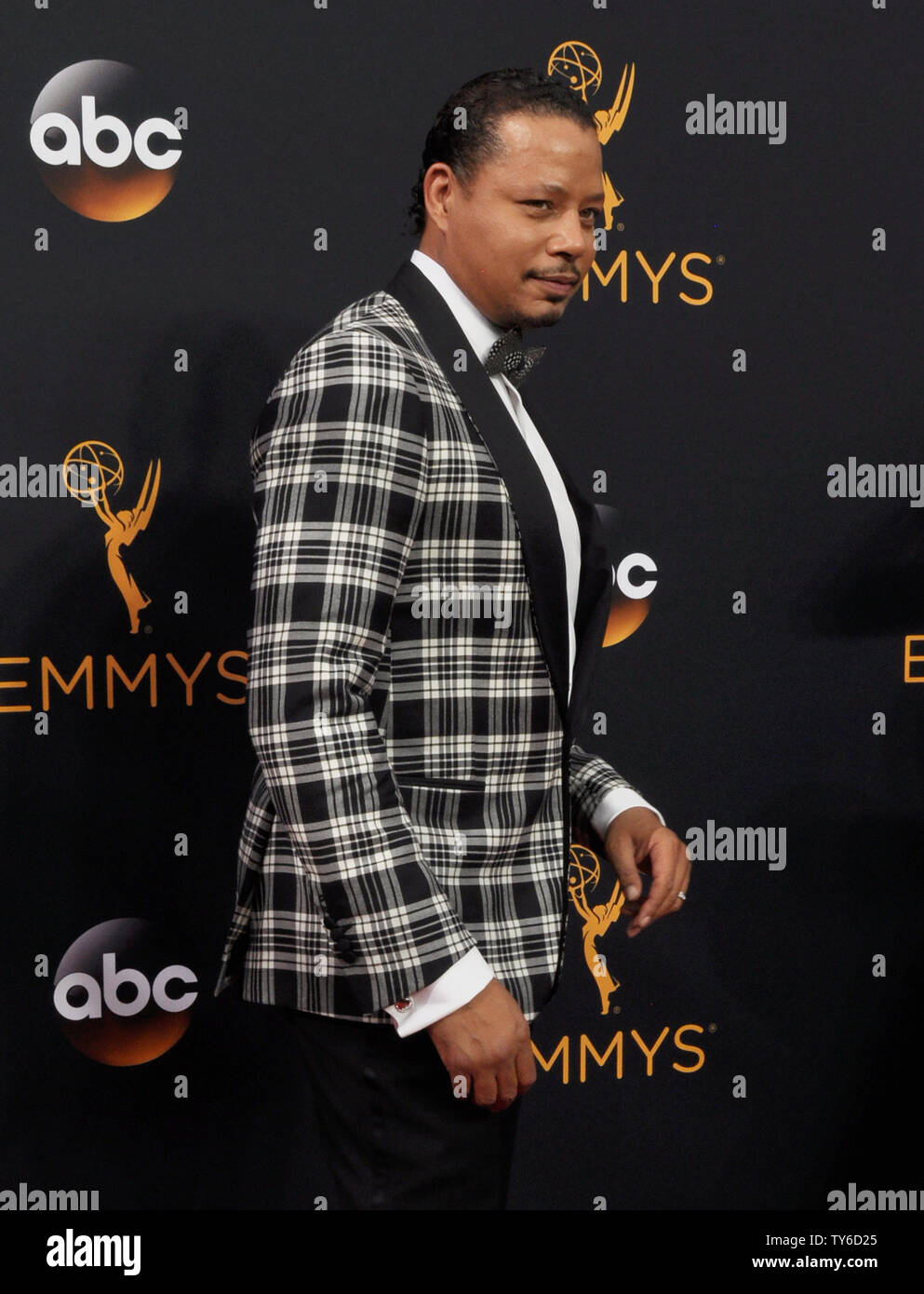 Actor Terrence Howard arrives for the 68th annual Primetime Emmy Awards ...