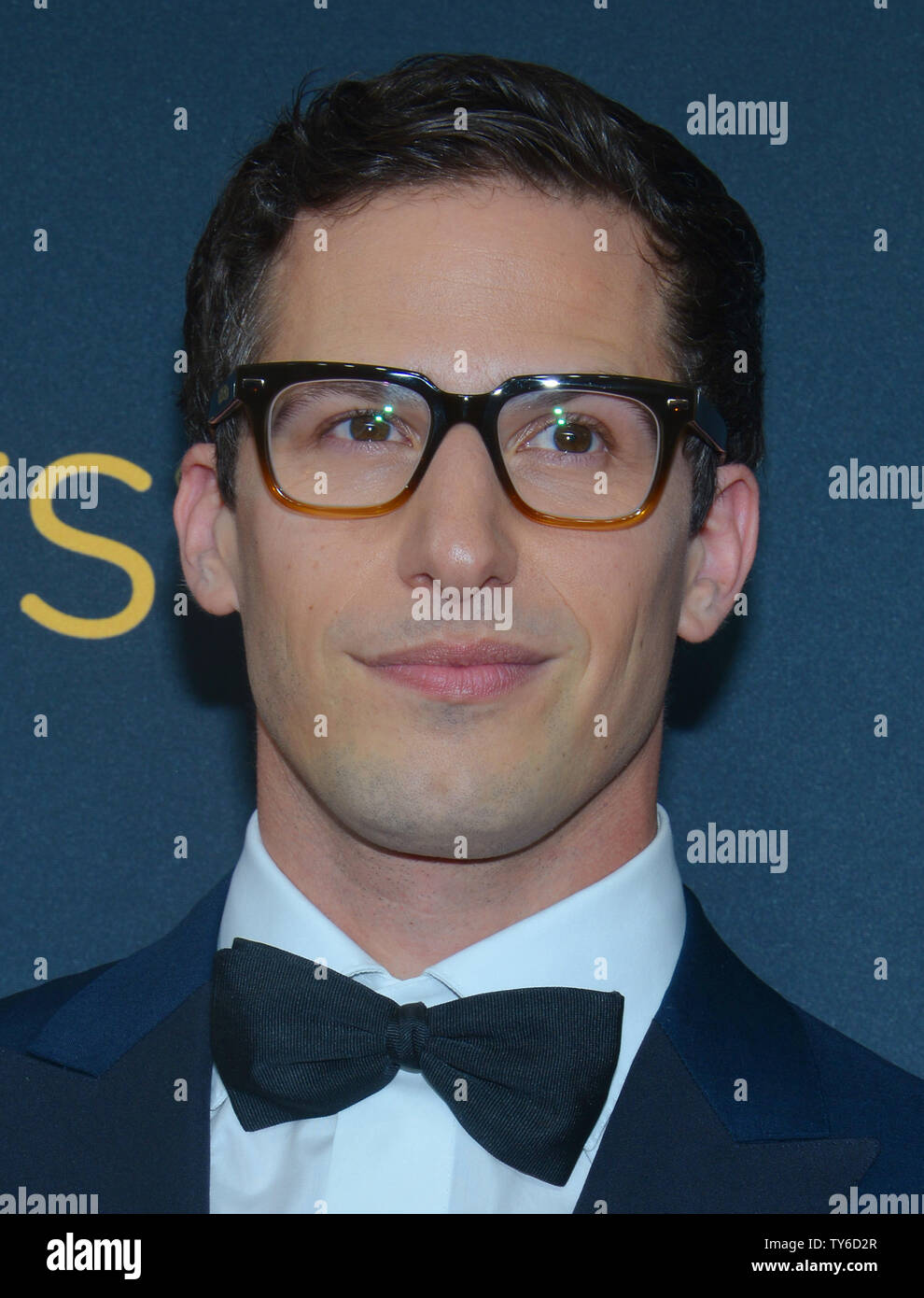 Actor Andy Samberg arrives for the 68th annual Primetime Emmy Awards at ...