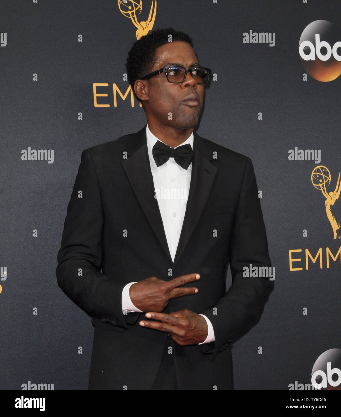 Comedian Chris Rock arrives for the 68th annual Primetime Emmy Awards ...