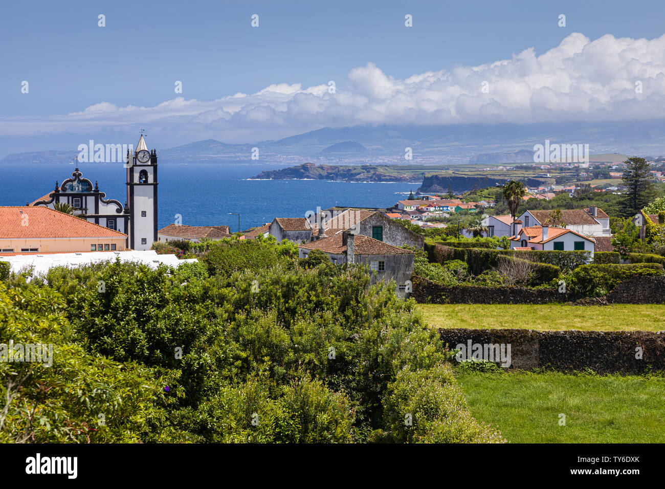 Landscape around Capelas on Sao Miguel island, Azores archipelago ...
