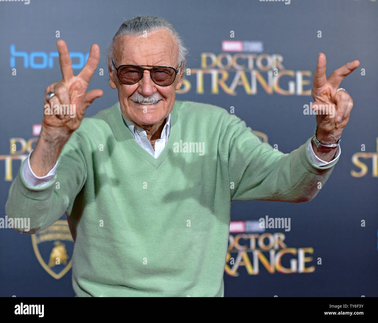 Executive Producer and former president of Marvel Comics Stan Lee ...