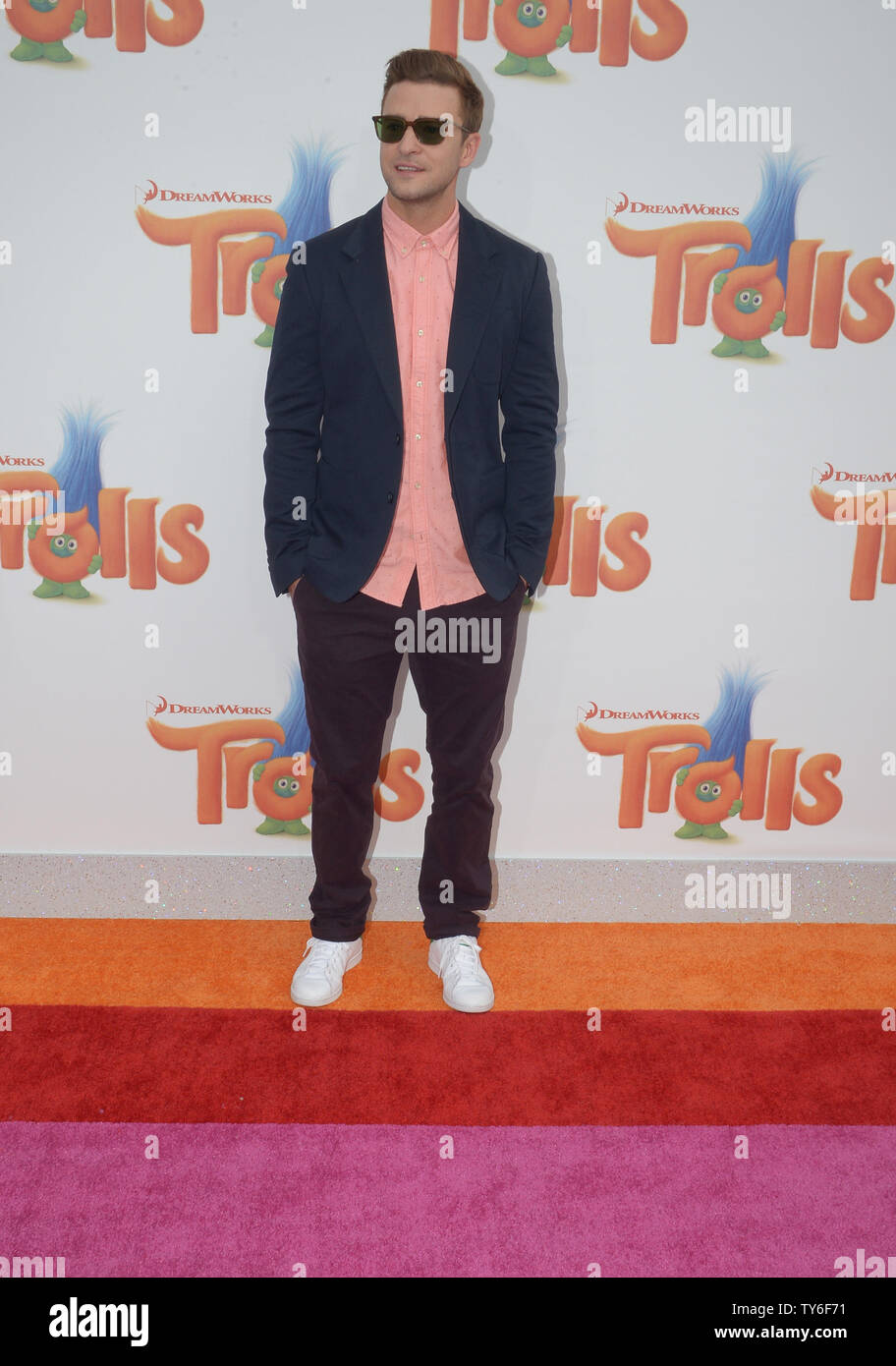 Cast member Justin Timberlake, the voice of Branch in the animated ...