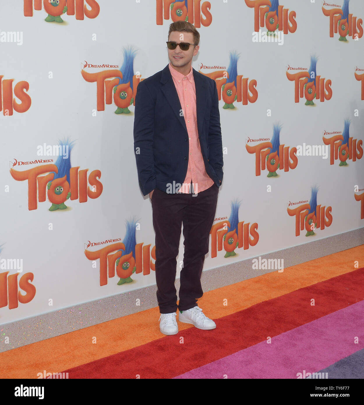 Cast member Justin Timberlake, the voice of Branch in the animated ...