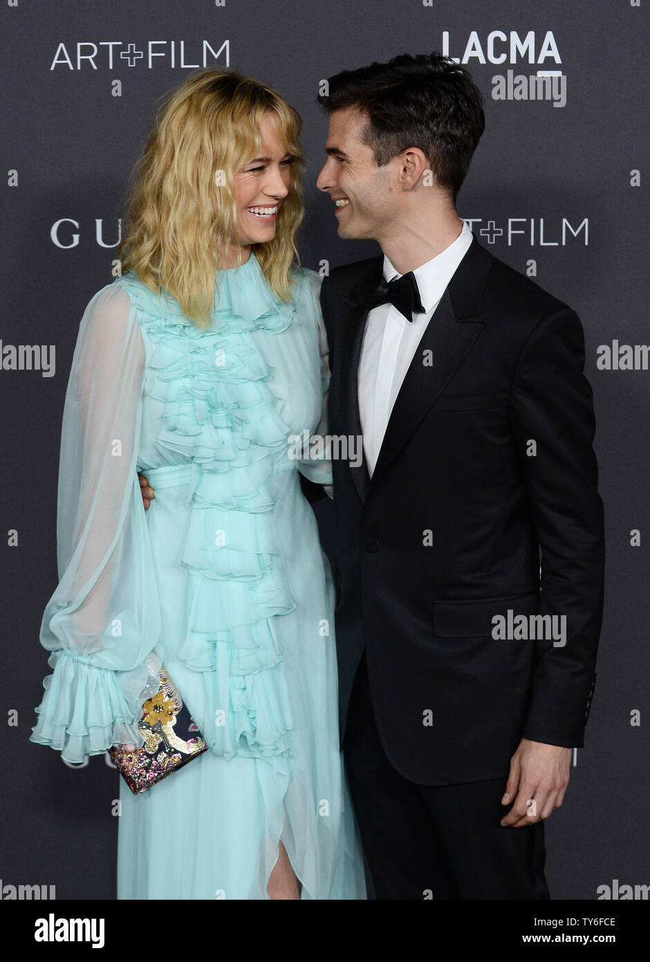 Actress Brie Larson and artist Alex Greenwald attend the LACMA Art ...