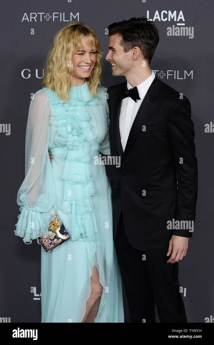 Actress Brie Larson and artist Alex Greenwald attend the LACMA Art ...