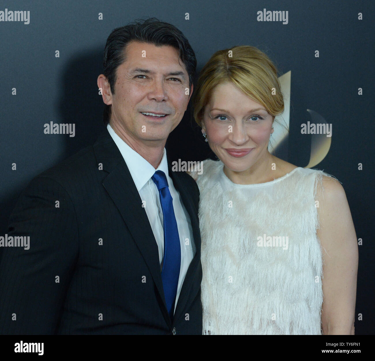 Actor Lou Diamond Phillips (L) and his wife Yvonne Boismier Phillips ...