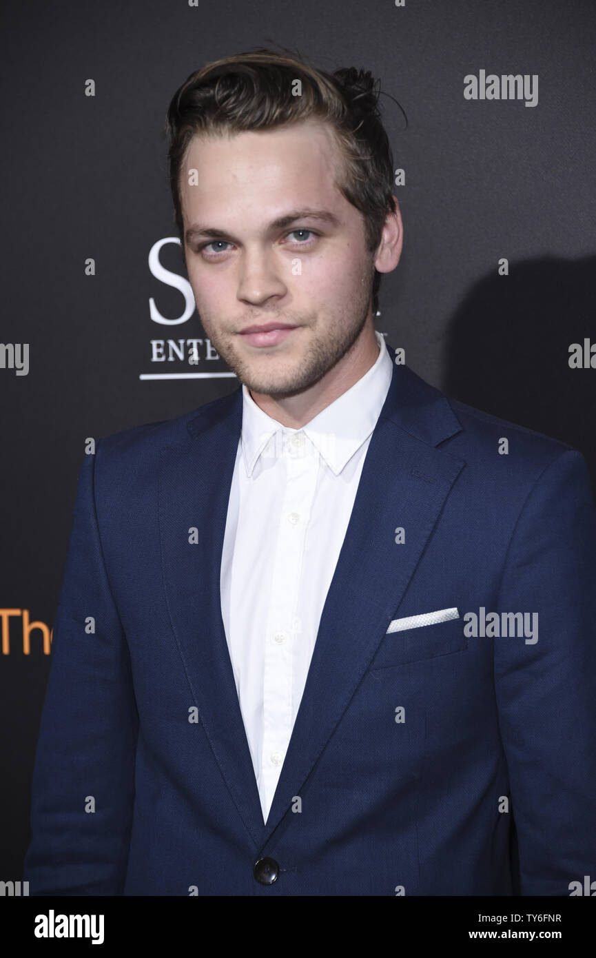 Cast member Alexander Calvert attends the premiere of "The Edge of ...