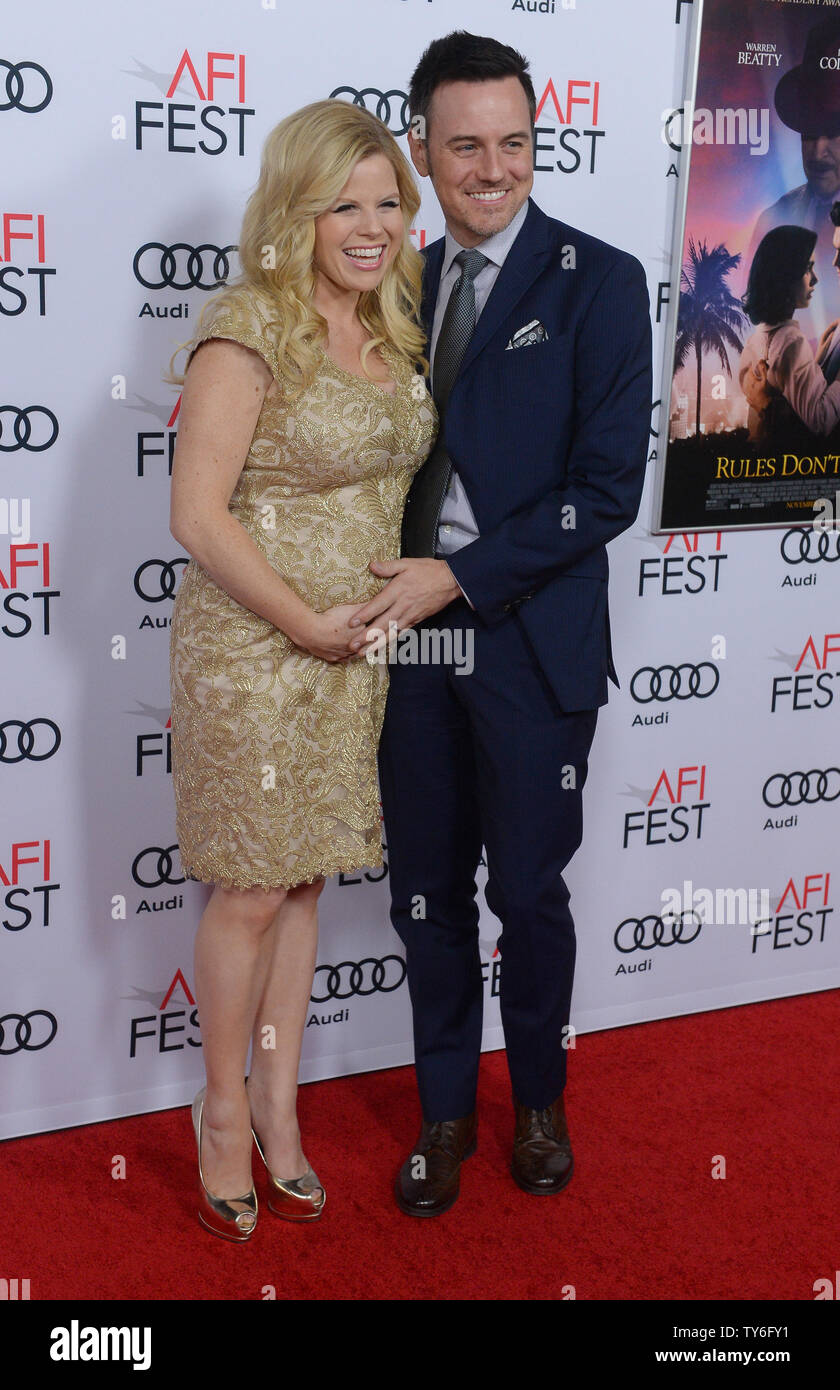 Cast member Megan Hilty and her husband Brian Gallagher attend the ...