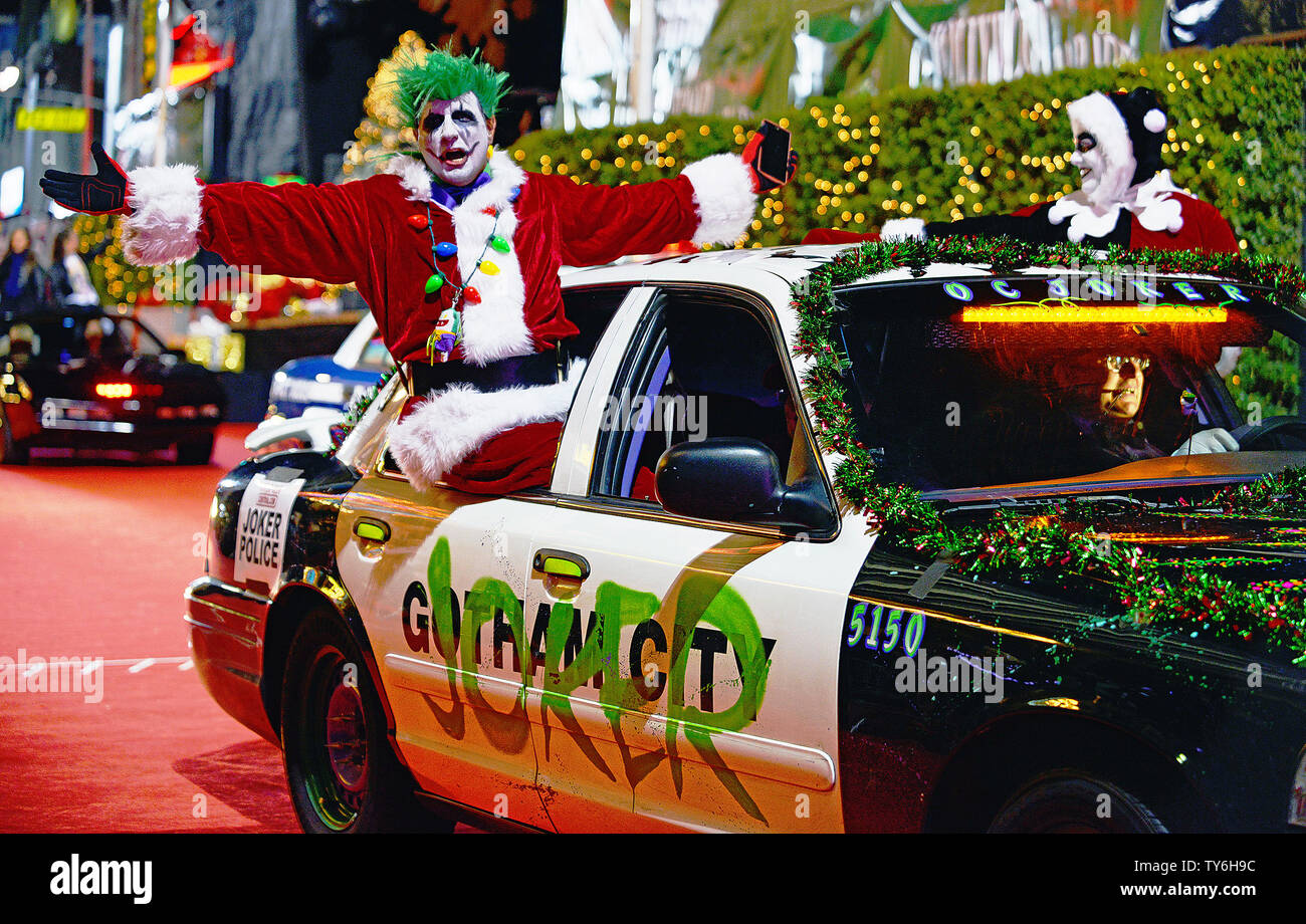 The Joker rides down Hollywood Boulevard during the 85th Annual ...