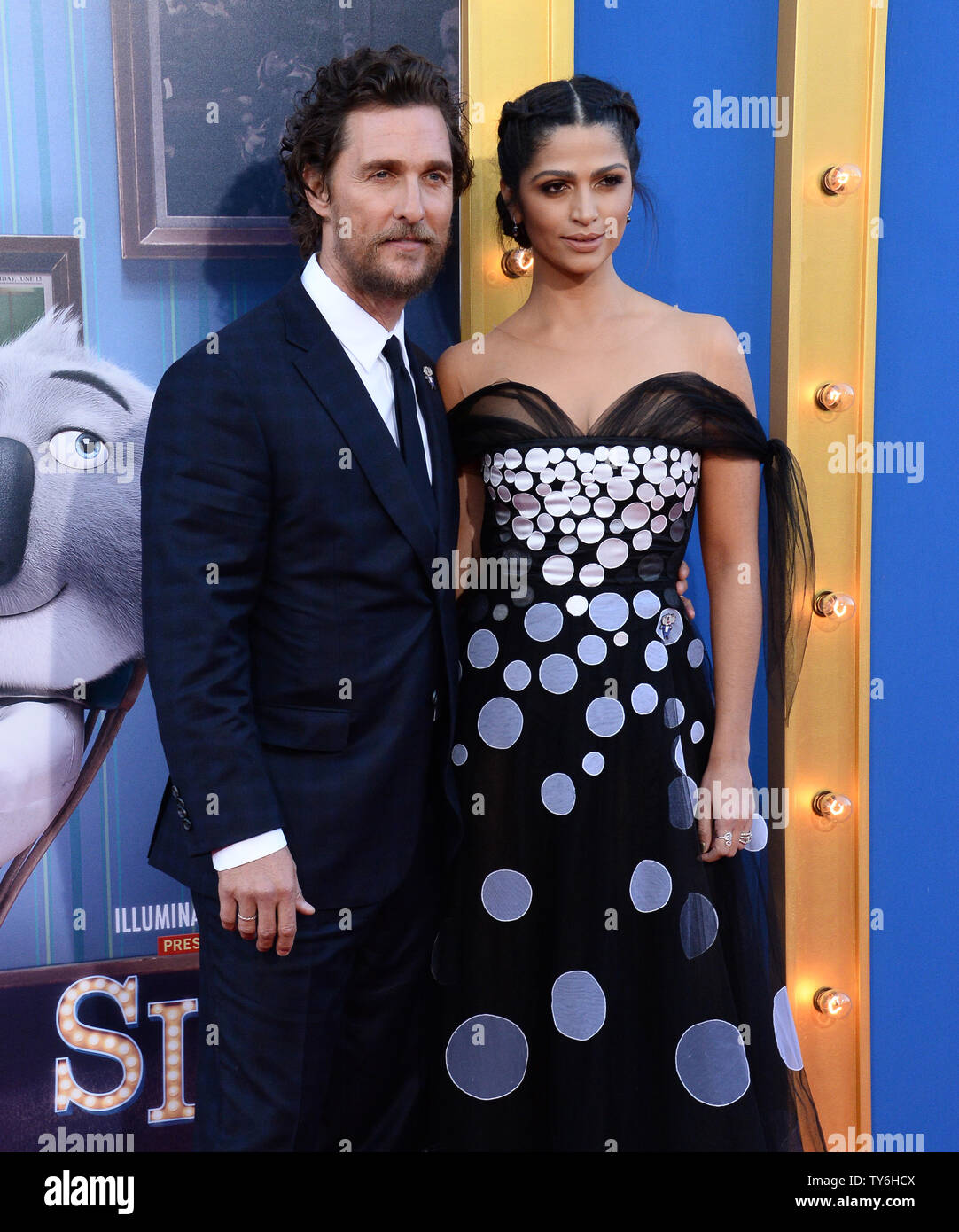 Cast member Matthew McConaughey, the voice of Buster Moon in the ...
