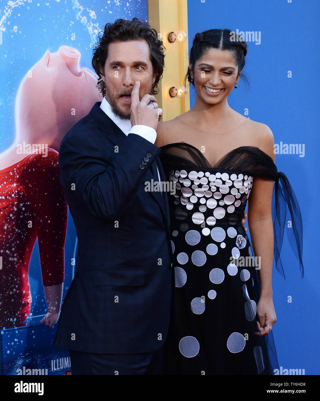 Cast member Matthew McConaughey, the voice of Buster Moon in the ...