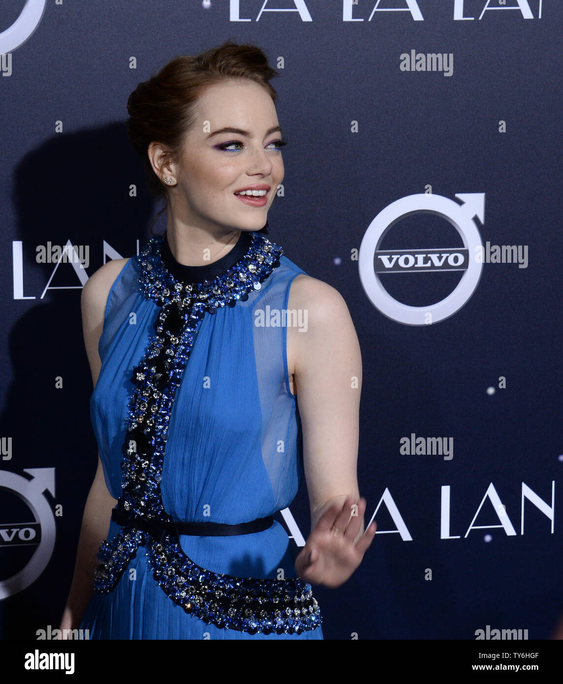 Cast member Emma Stone attends the premiere of the motion picture ...