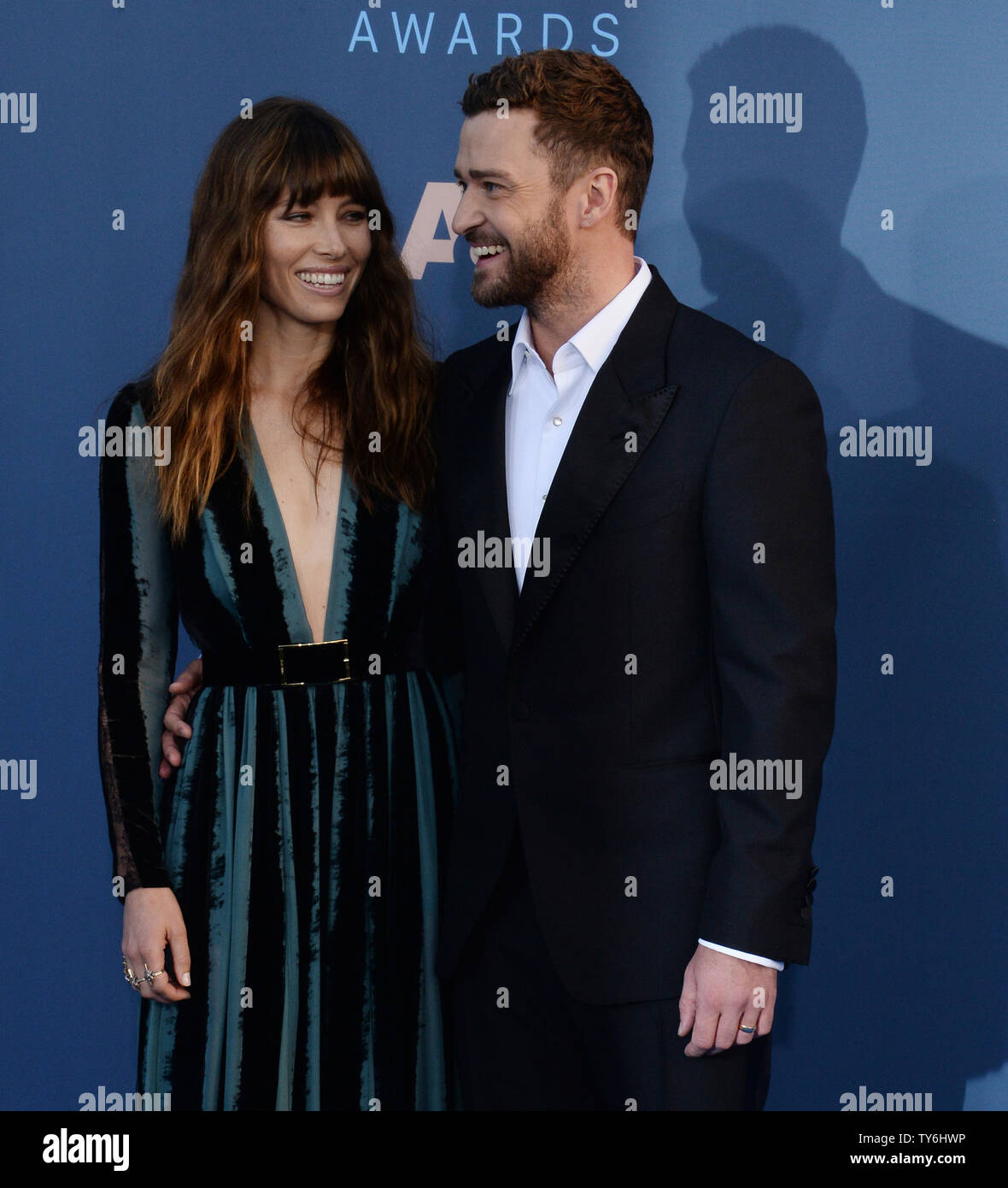 Singer and actor Justin Timberlake and his wife, actress Jessica Biel ...
