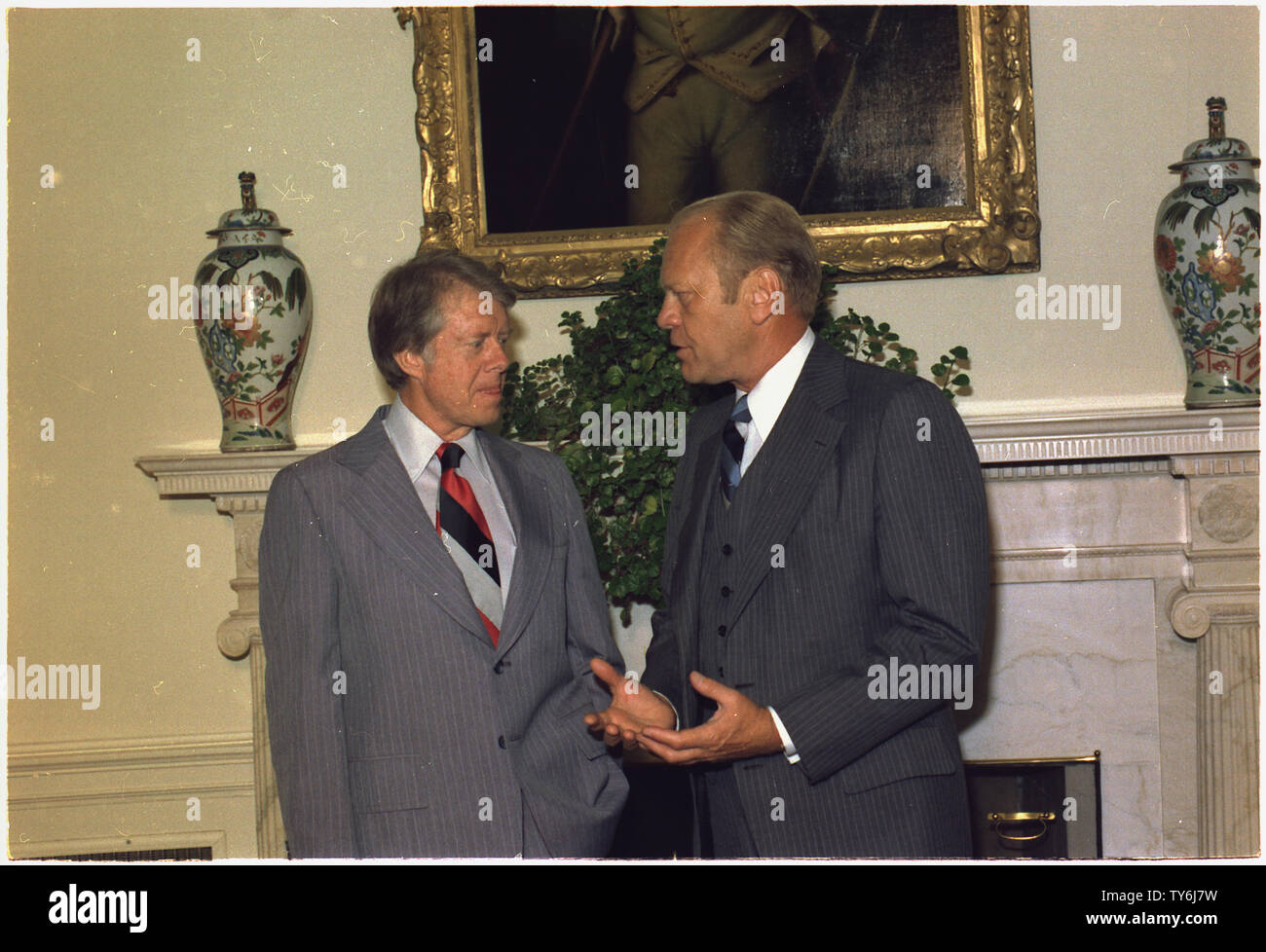 Jimmy Carter and Gerald Ford Stock Photo - Alamy
