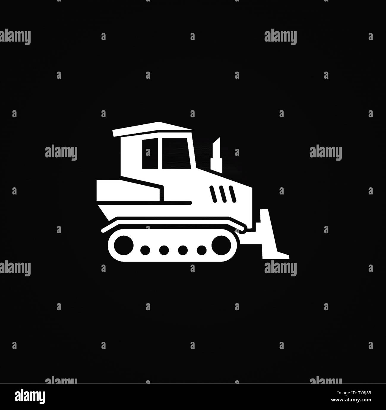 Heavy vehicle related icon on background for graphic and web design ...