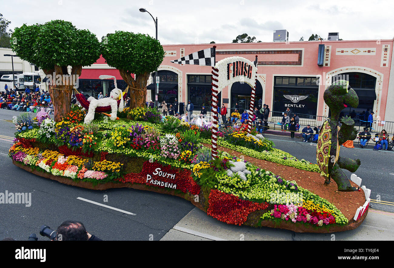 The South Pasadena Tournament of Roses Association float 'Never Give Up ...
