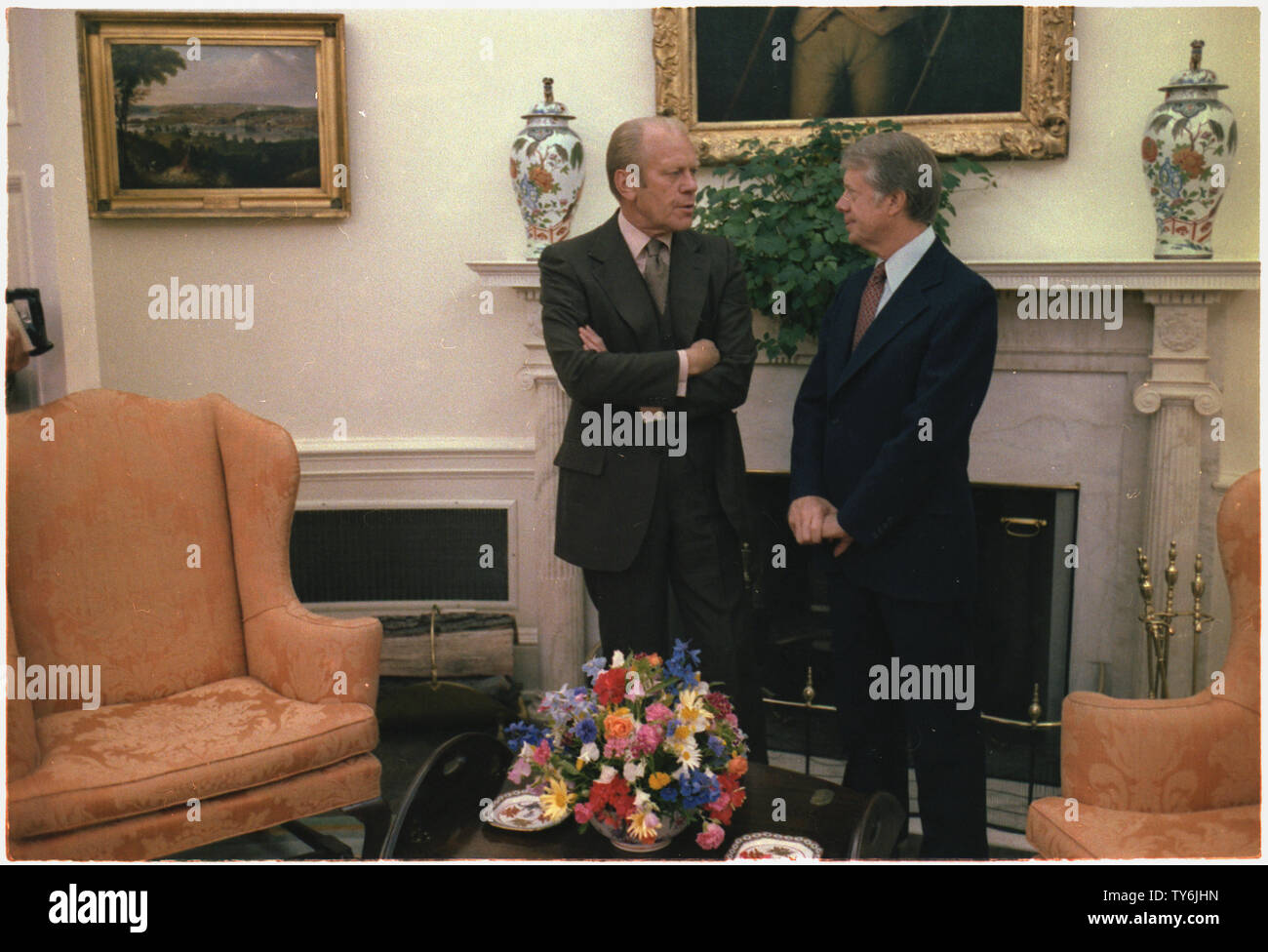 Jimmy Carter and Gerald Ford Stock Photo - Alamy